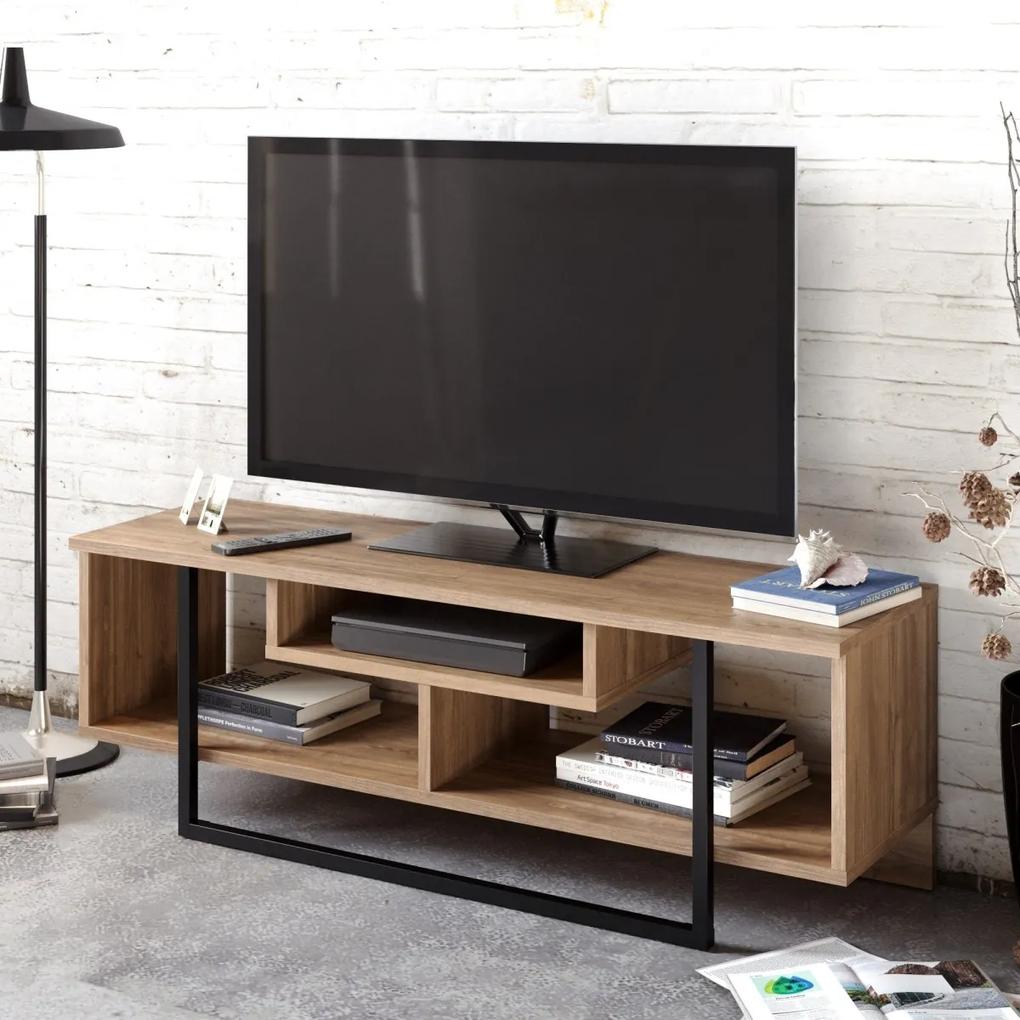 TV stolek ASAL 120 cm dub/černý
