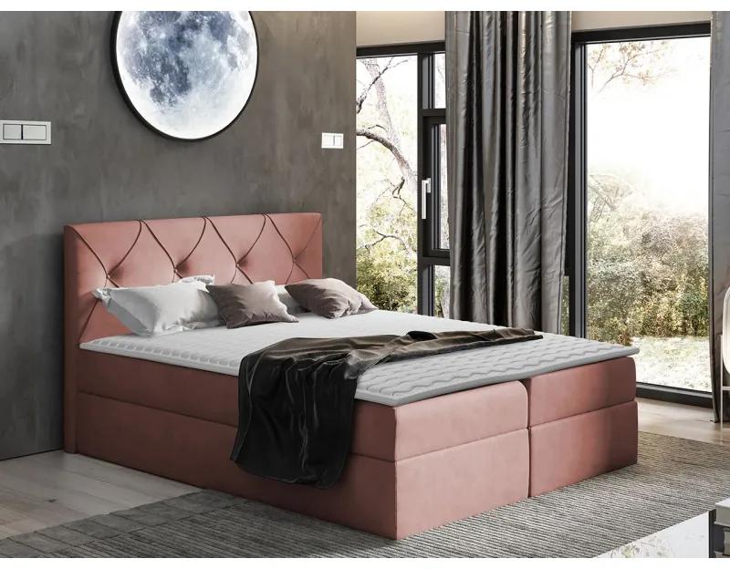 Kontinentální postel Xirious, Rozměr postele: 160 x 200 cm, Barva:: Zetta 304