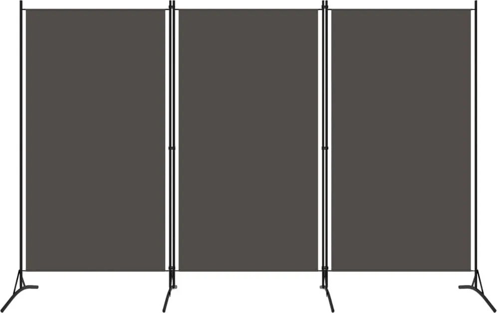 vidaXL 3dílný paraván 260 x 180 cm [320734] Barva: antracitová
