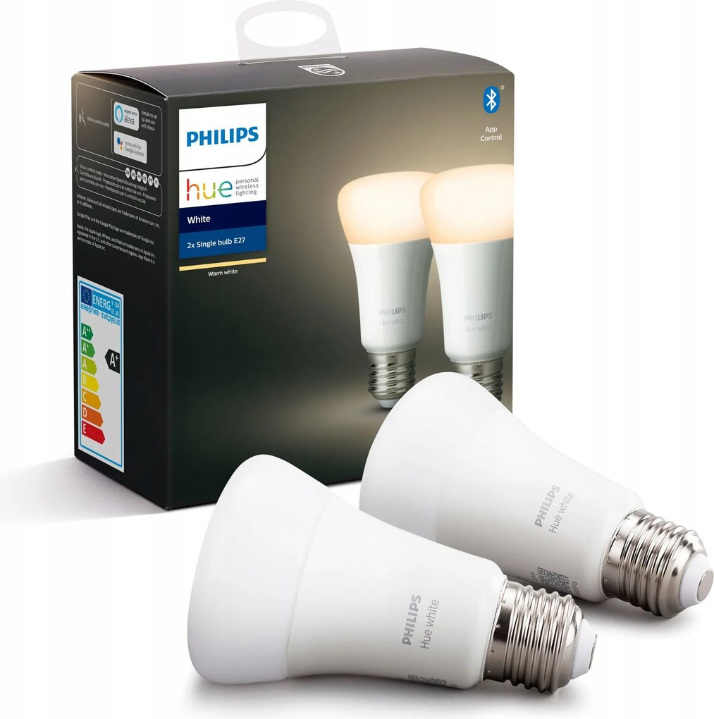 Led žárovky Philips e27 stmívatelné sada 2ks 9W bílé světlo