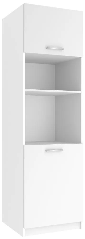 Vysoká kuchyňská skříňka Belini pro vestavnou troubu 60 cm bílý mat  TOR SSP60/1/WT/WT/0/E