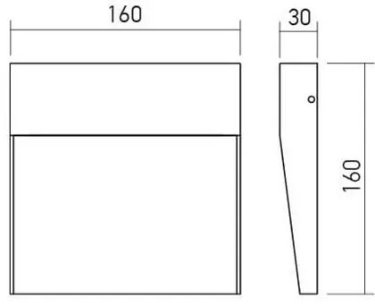 Redo 90478 - LED Venkovní nástěnné svítidlo LANDER LED/6W/230V IP54 bílá