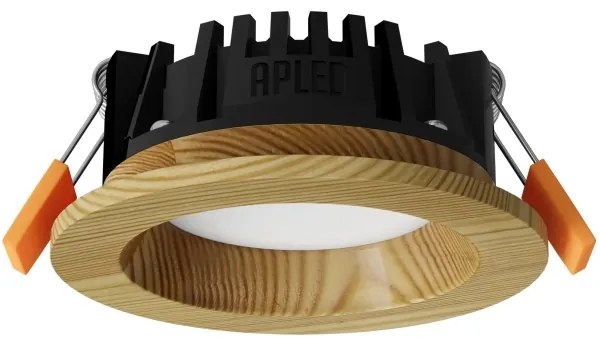 APLED - LED Podhledové RONDO WOODLINE LED/3W/230V 4000K pr. 9 cm borovice masiv