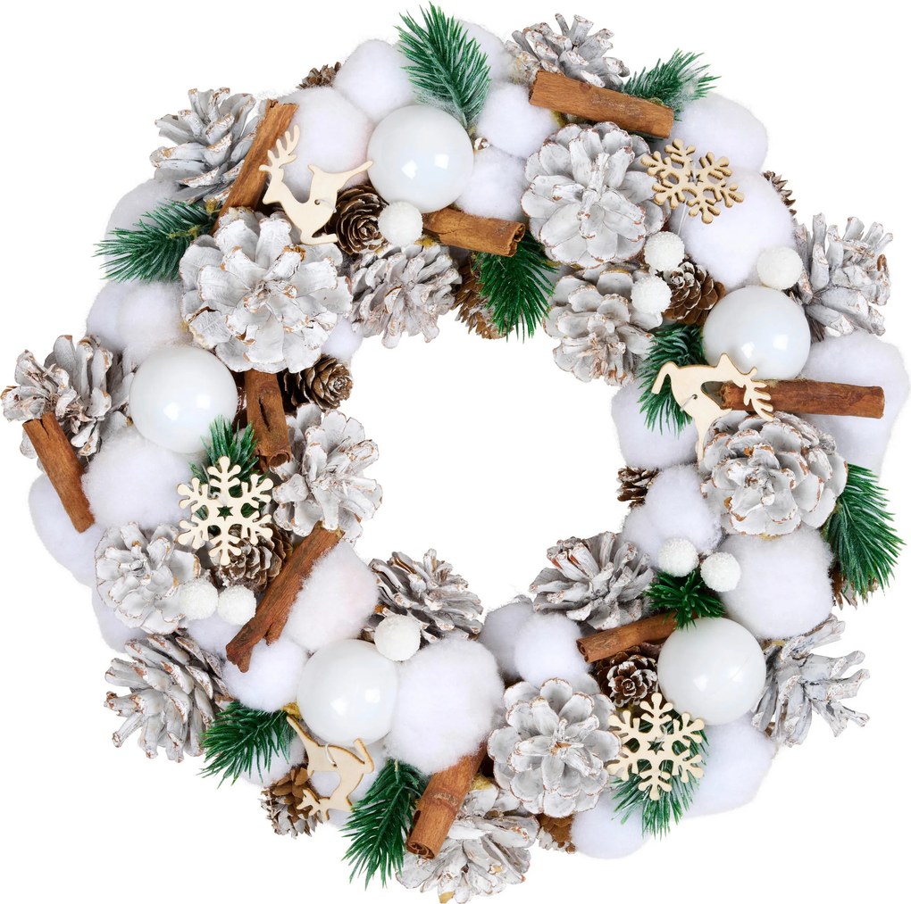 XXXLutz VĚNEC 34 cm X-Mas - Vánoční věnce & květiny - 0079670175