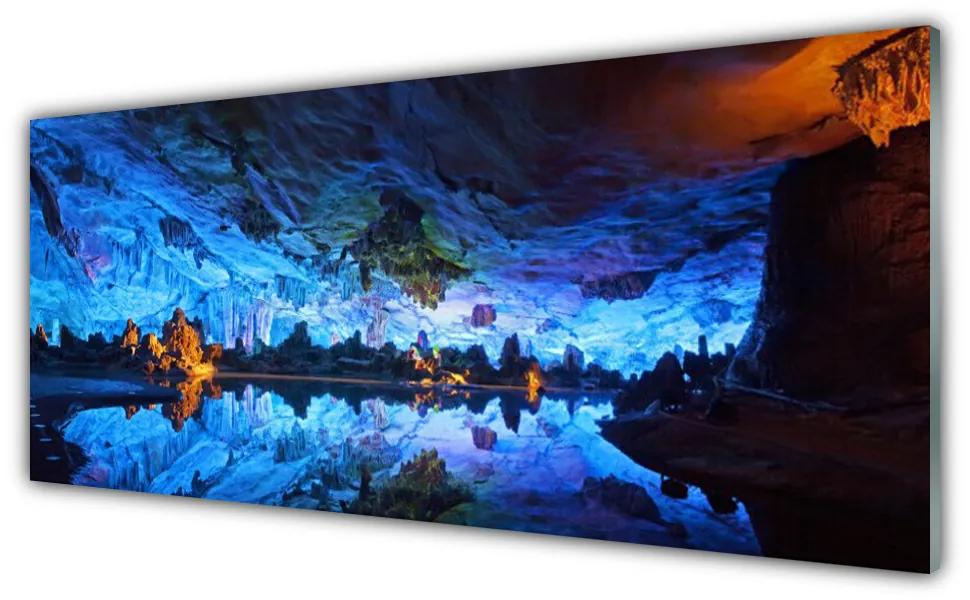 Plexisklo-obraz Jeskyně Světlo Ledovec 125x50 cm