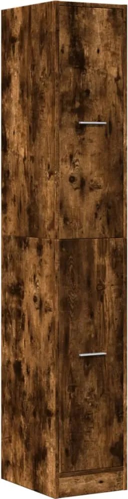 Skříňka na léky kouřový dub 30 x 41 x 174,5 cm kompozitní dřevo 3309631