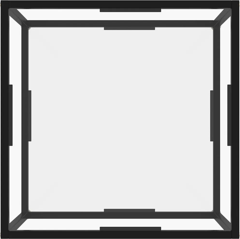 Konferenční stolek průhledný 60 x 60 x 35 cm tvrzené sklo 322887