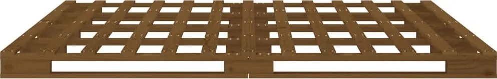 vidaXL Postel z palet 120 x 200 cm masivní borové dřevo [821389] Barva: Šedá