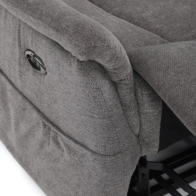 Polohovací křeslo šedé, elektrické TV-Q8575 GREY2
