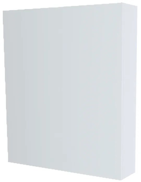 Mereo, Mereo Koupelnová zrcadlová skříňka 60 cm, galerka, 1x dvířka levá, Multidecor, Bílá Arctic, MER-CN798G61BIAA