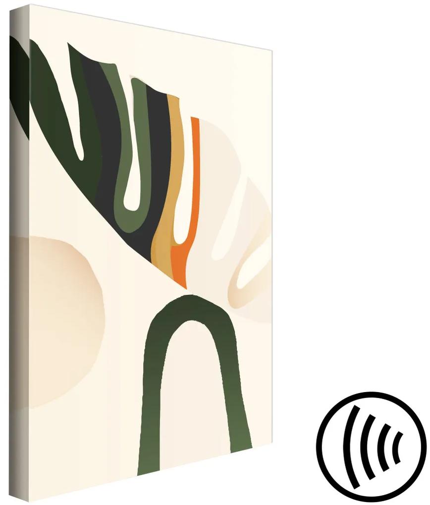 Obraz Můj sen (1 panel) vertikální - abstraktní rostlina v boho motivu