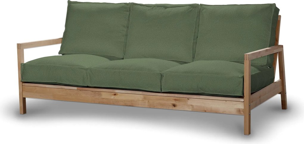Potah na pohovku IKEA  Lillberg 3-místná nerozkládací barva zelená látka pletený vzor
