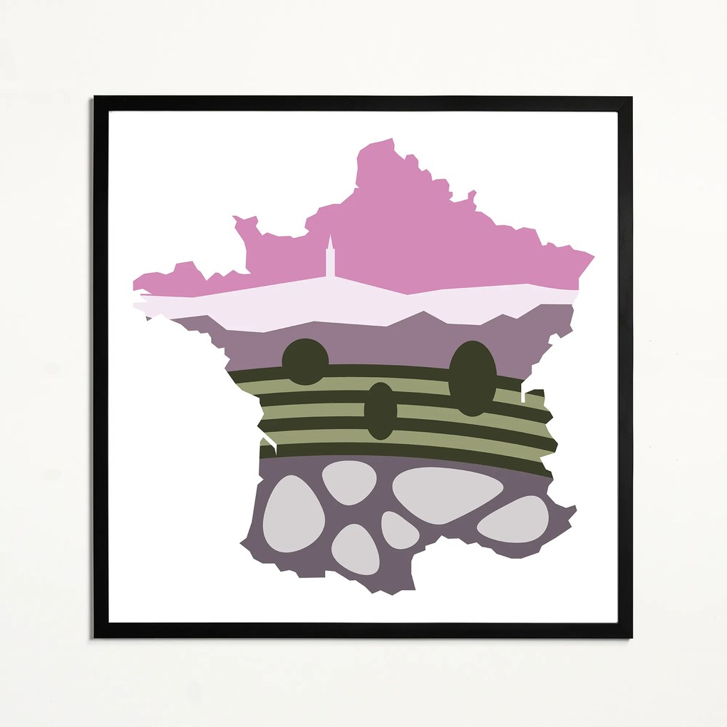 Marcela Hradská | Ventoux Rám: Bílý, Velikost: 60 x 40 cm
