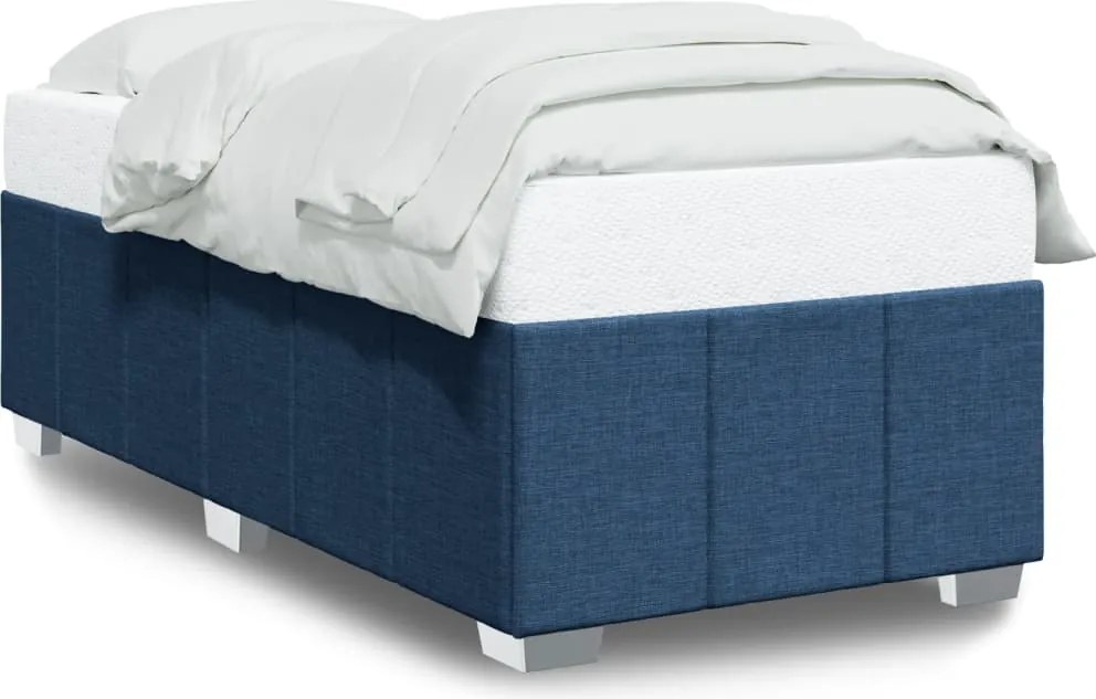 Rám postele bez matrací modrá 90x200 cm textil 3284810