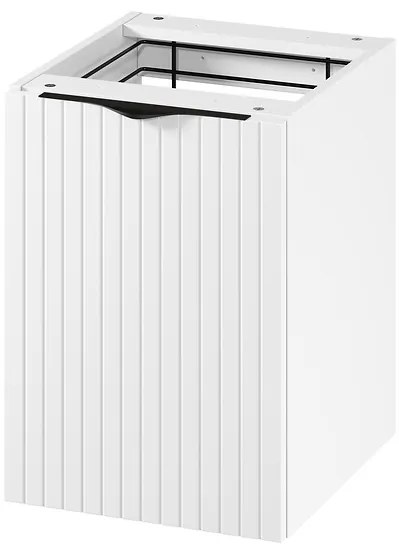 Cersanit Tirso, nízká doplňková skříňka s košem na prádlo 400x446x551 mm, bílá matná, S1017-029