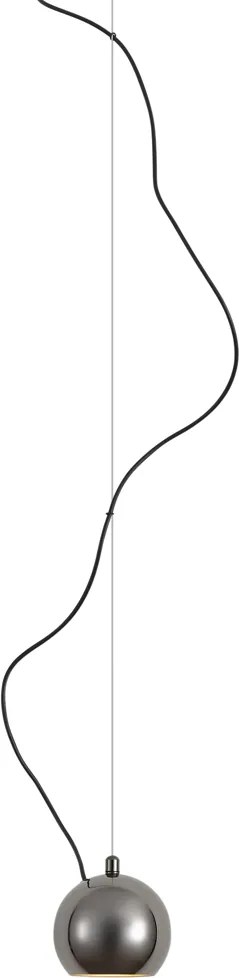 Designové závěsné svítidlo tmavý chrom pro 1-fázový kolejnicový systém - Slimline Sara