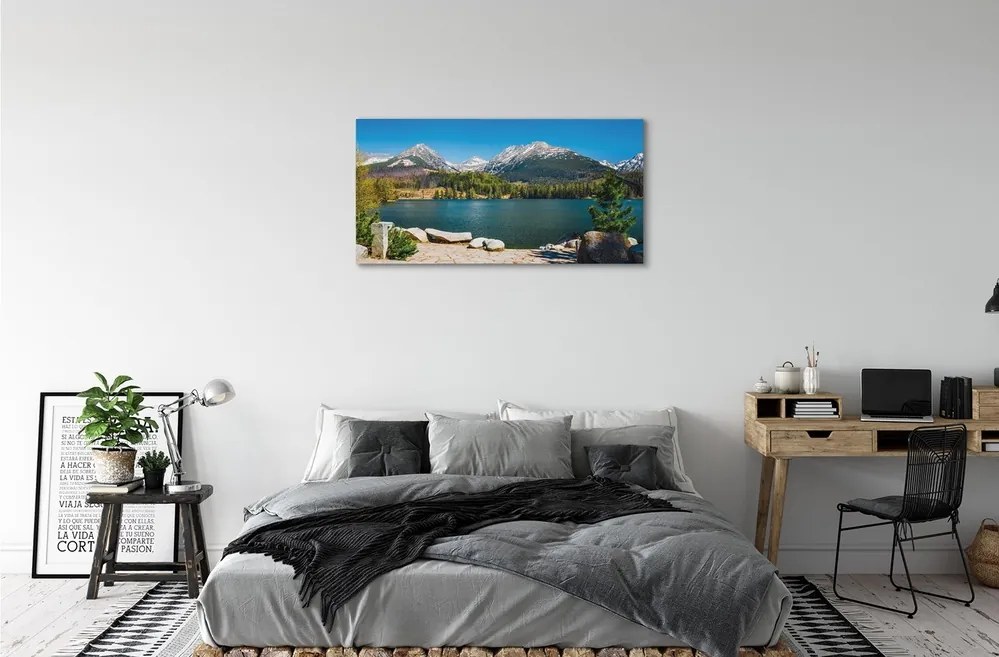 Obrazy na plátně jezírka salašnický 125x50 cm