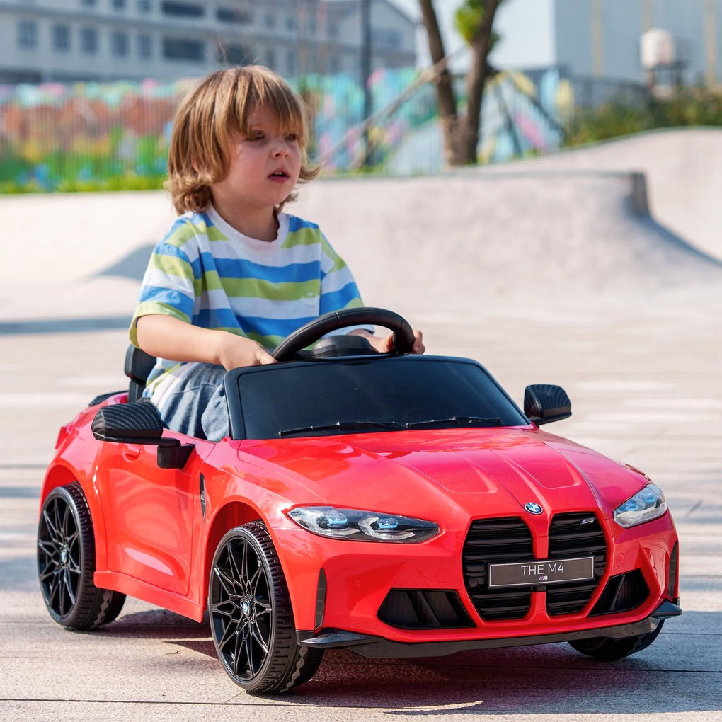 AIYAPLAY dětské elektrické autíčko BMW M4 s dálkovým ovládáním červené
