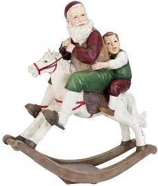 Santa s chlapcem na houpacím koníkovi 2064