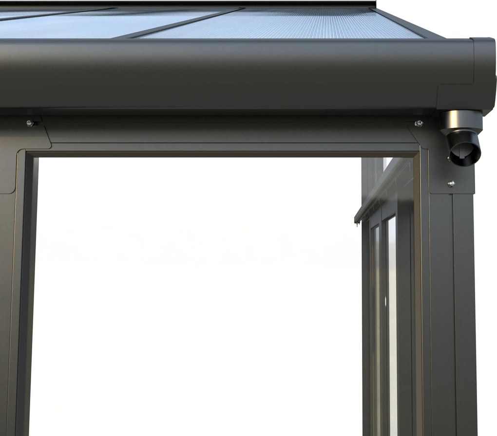 Luxusní zimní zahrada BestBerg PZ-QA9 / 16,5 m² / 300 x 548 x 312 cm / antracit