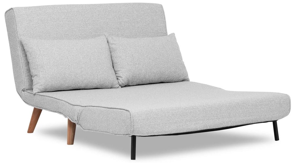 Hanah Home Rozkládací dvoumístná pohovka FOLDE šedá 120 cm