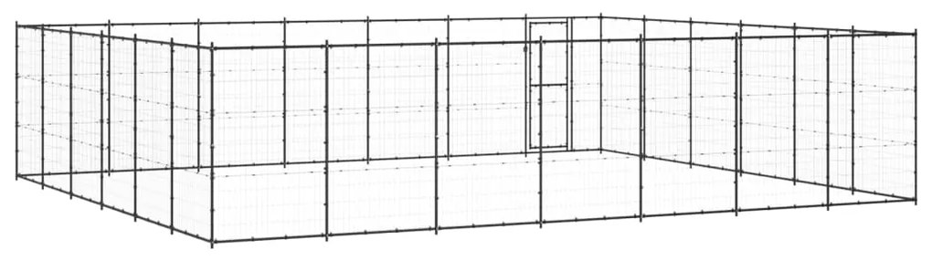 vidaXL Venkovní psí kotec ocel 50,82 m²