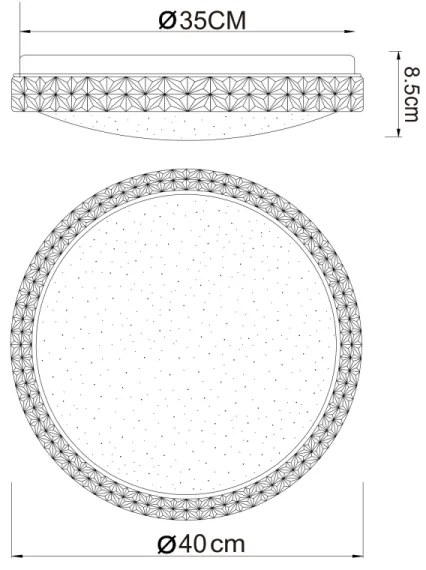 Globo 41749-22 - LED Stropní svítidlo OVI LED/22W/230V