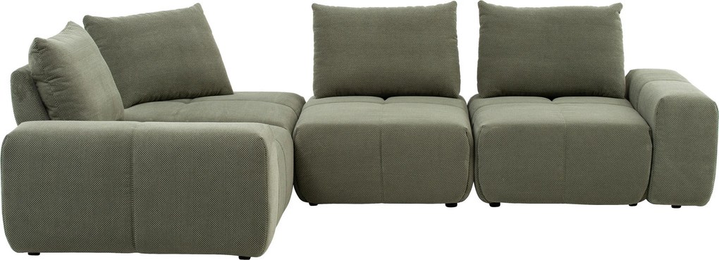 XXXLutz SEDACÍ SOUPRAVA, textil, olivově zelená Xora - Sedací soupravy - 000552036301
