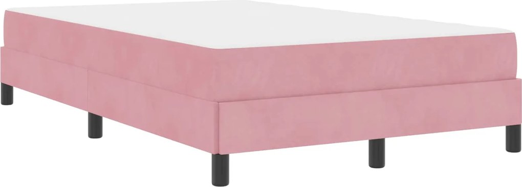 Postel s boxspringem s matrací Růžová 120 x 190 cm textil 3398682