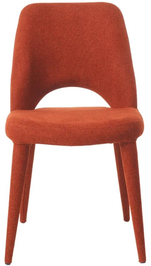 Červená látková jídelní židle Polspotten Holy