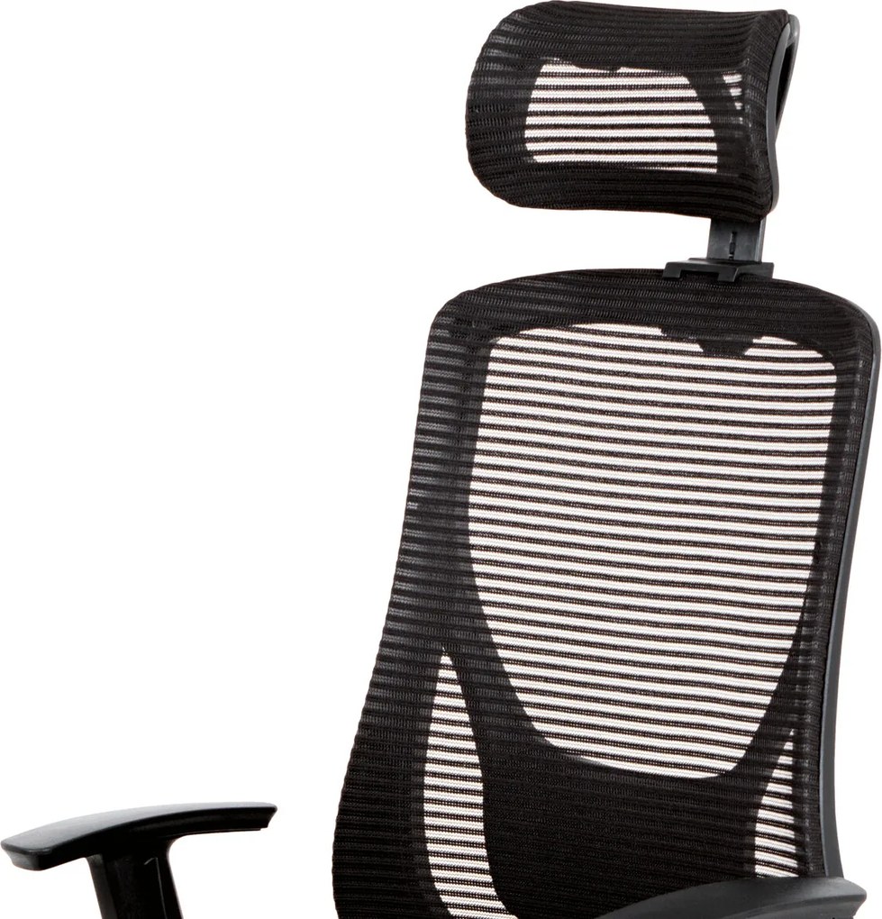 Ergonomická kancelářská židle MODUS - černá síťovina / látka