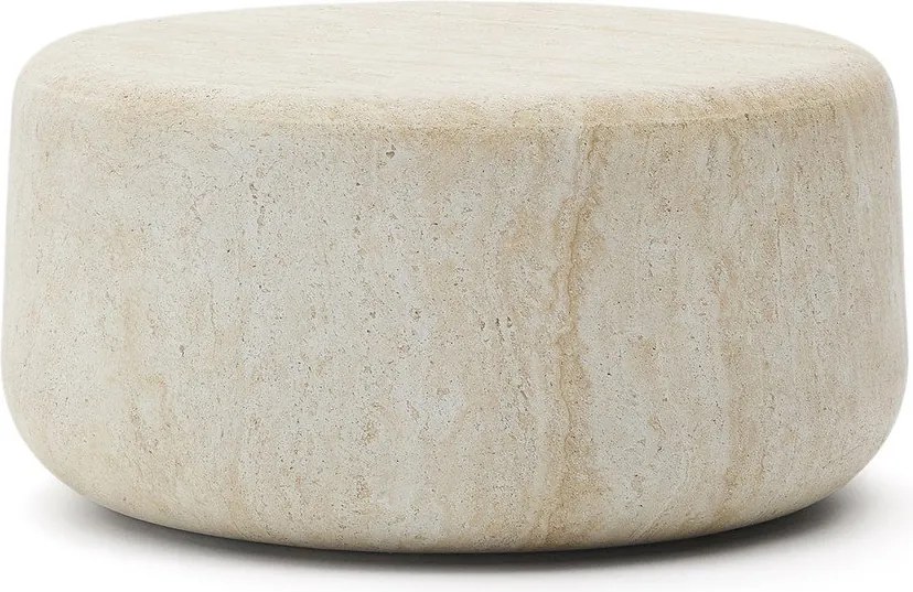 Betonový kulatý zahradní konferenční stolek ø 90 cm Drasi – Kave Home
