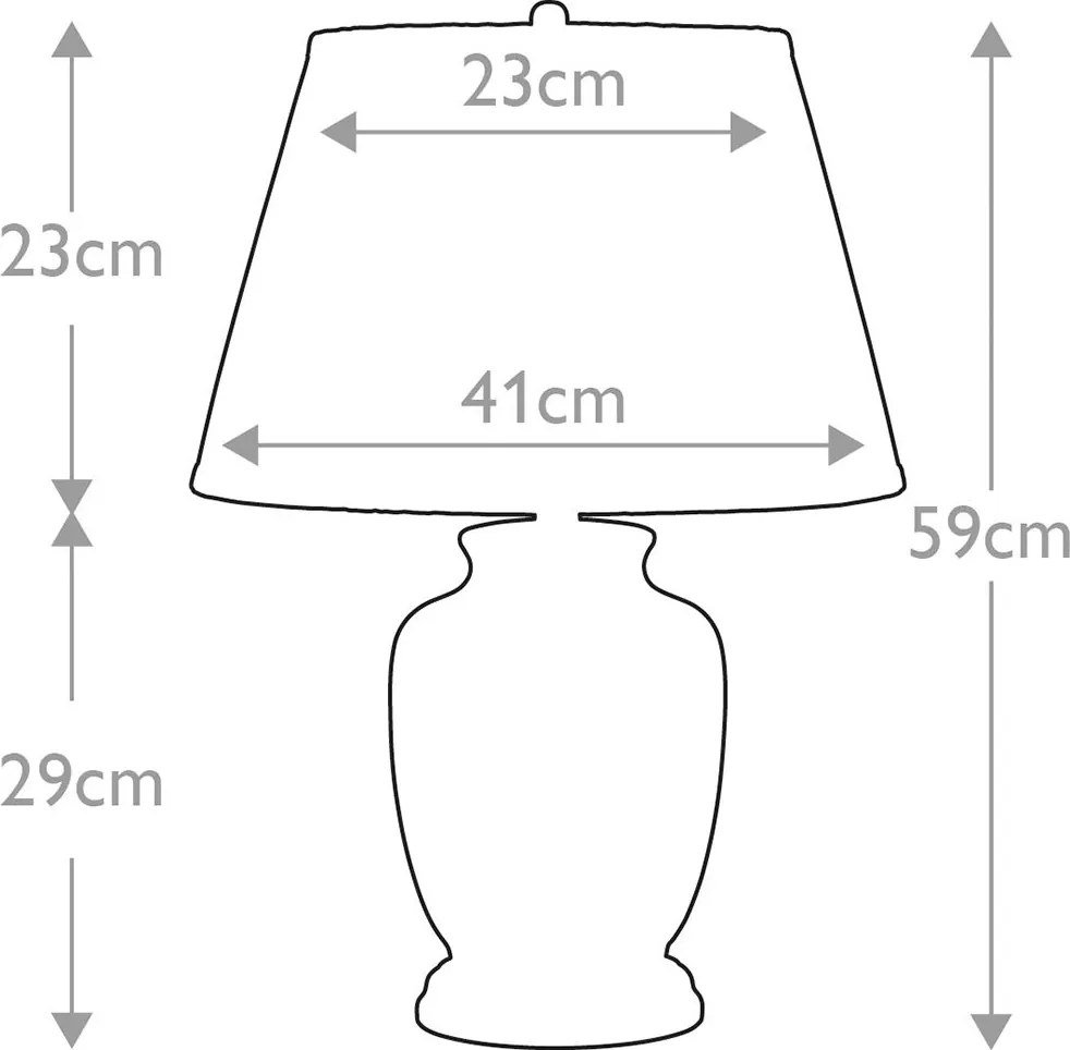 Keramická stolní lampa Elstead MORRIS S 59 cm 1×E27