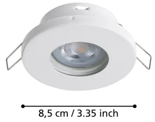 Eglo 901759 - SADA 3xLED Koupelnové svítidlo FAVAZZINA 1xGU10/4W/230V IP44 bílá