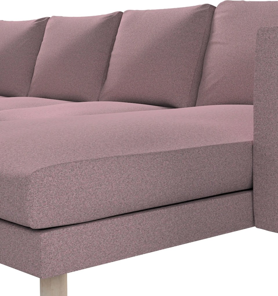 Potah na pohovku IKEA Norsborg 4-místná se šezlongem barva růžová látka pletený vzor