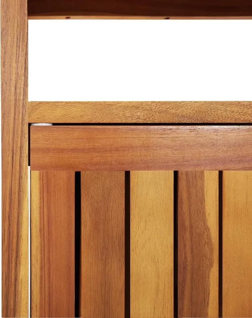 vidaXL Zahradní konzolový stůl 80 x 35 x 75 cm masivní akáciové dřevo [319696]