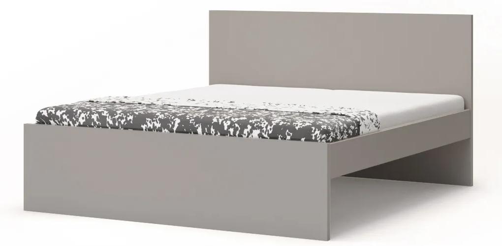 BMB Bruno postel - imitace dřeva Dekor: Dub Halifax tabákový, Rozměr: 140 x 200 cm, Čelo: 105 cm