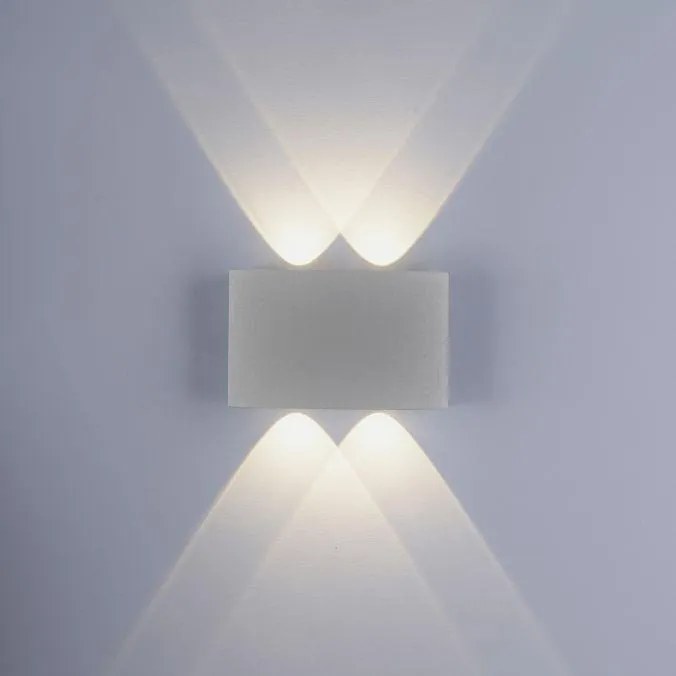 PN 9487-21 CARLO LED nástěnné svítidlo, venkovní osvětlení, stříbrná 3000K - PAUL NEUHAUS