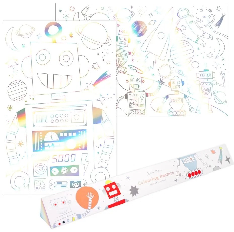 Omalovánky Space – Meri Meri Biano.cz