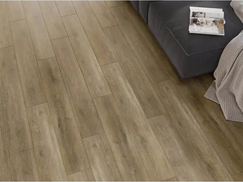 Mexen Clermont vinylové panely 1240 x 182 mm SPC 6,5 mm, podložka IXPE 1,5 mm, 4 V-drážka, Dub - F1053-1240-182-505-4V1-01