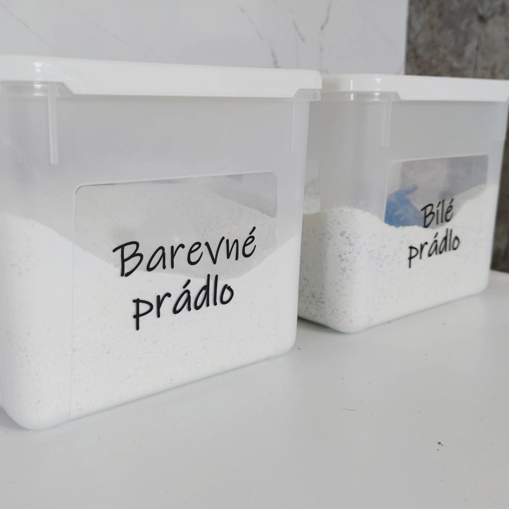 Rotho Nádoba na prací prášek, granule nebo bioodpad – 4,5 l DETERGENT Transparentní