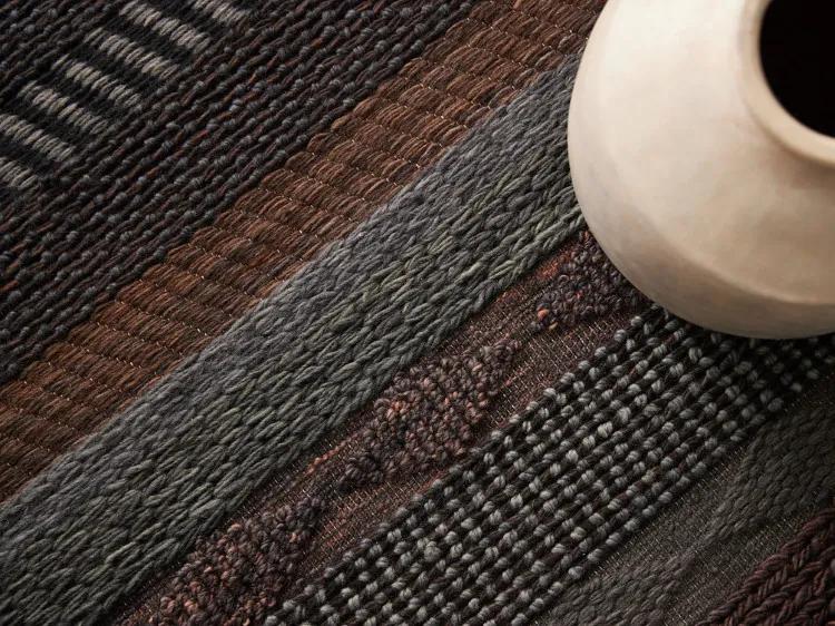 Diamond Carpets koberce Ručně vázaný kusový koberec Black Melange DE 2006 Multi Colour ROZMĚR: 160x230