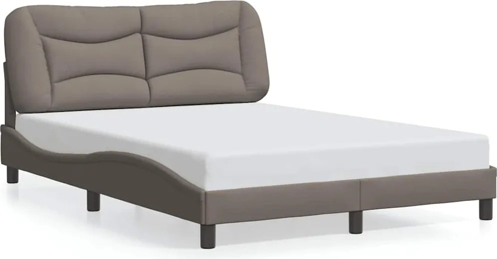 Rám postele bez matrace Hvar taupe 140 x 200 cm textil 3207776