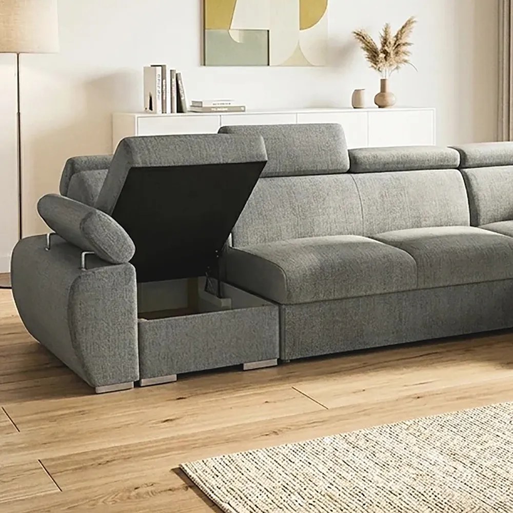 Sedací souprava BASTON | 325x260 cm | rozkládací + 2x úložný prostor | VÝBĚR TKANIN