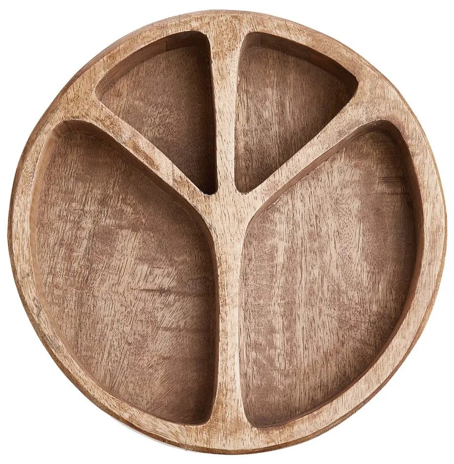 PEACE Miska na snack z mangového dřeva 22 cm