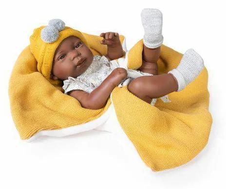 Antonio Juan Mulato 50287 - realistická panenka miminko s celovinylovým tělem - 42 cm