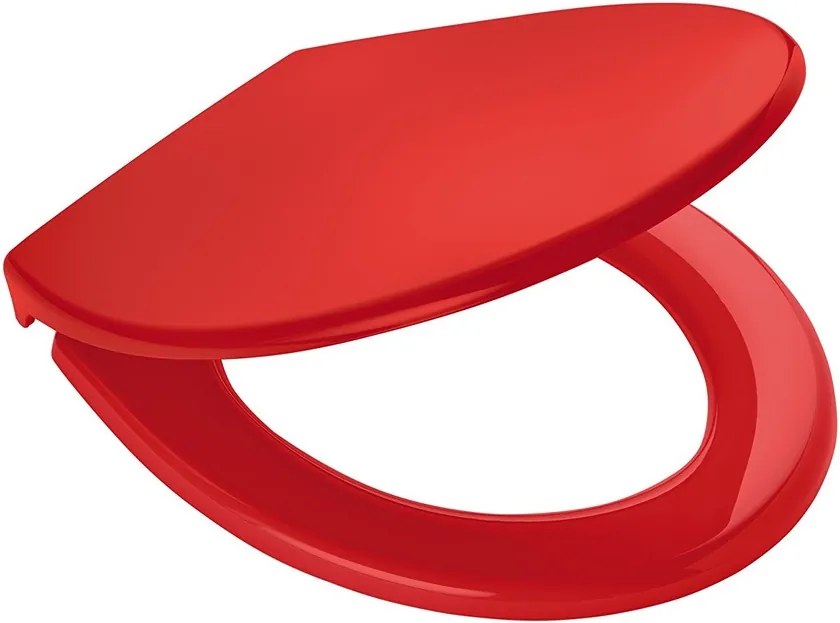 Ridder Miami WC sedátko, soft close, PP termoplast - červená, 44,3 × 37 cm, MK44902