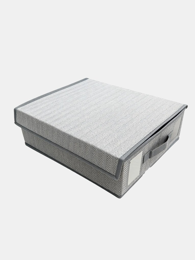 Sinsay - Úložný box s víkem a úchytkou - šedá