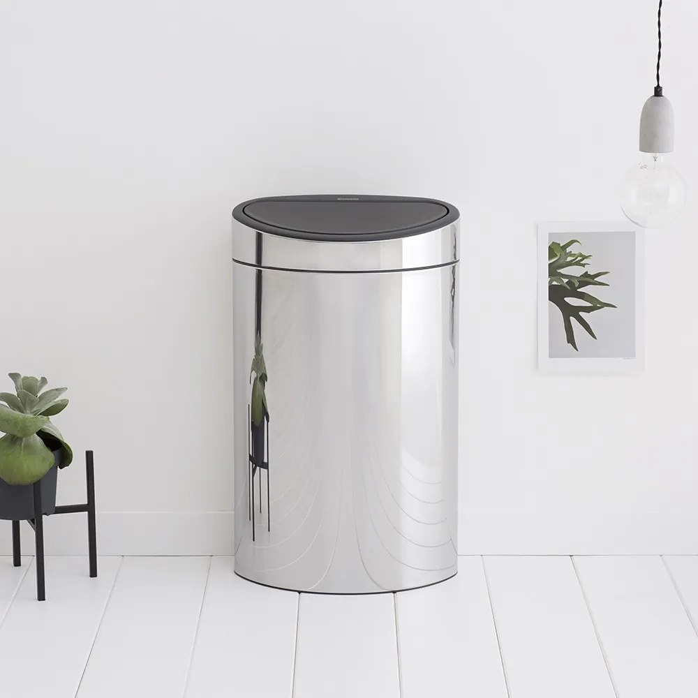 Brabantia Koš Touch Bin NEW 40L lesklá ocel