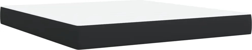 Box spring postel s matrací černá 180x200 cm umělá kůže 3290732